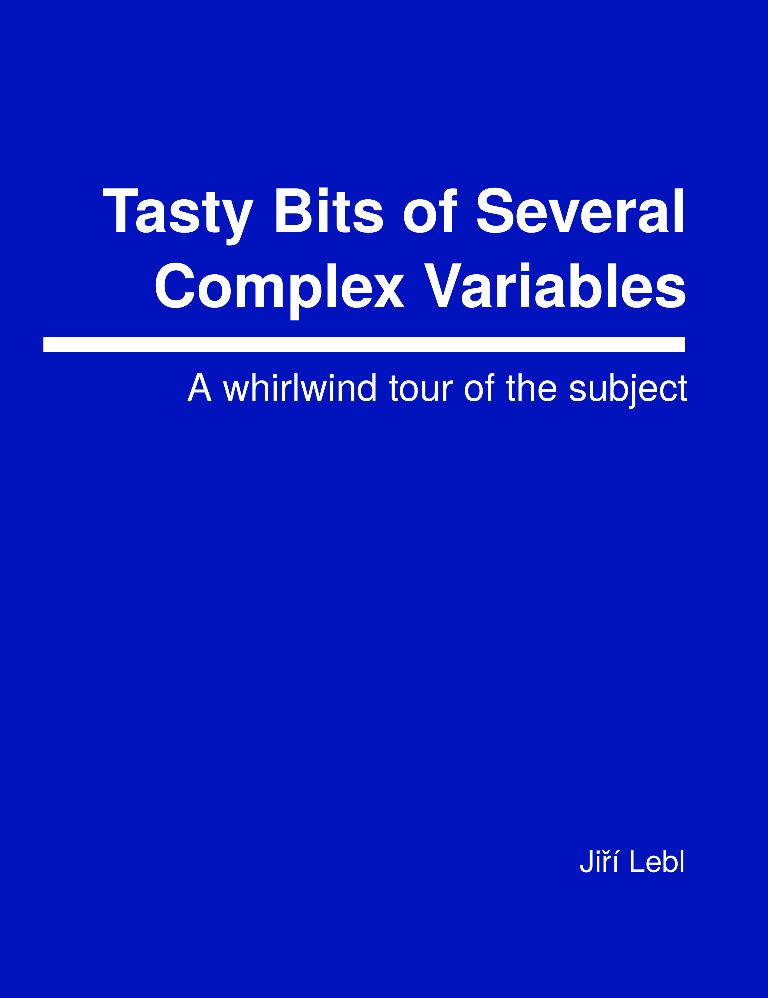 Tasty Bits Of Several Complex Variables